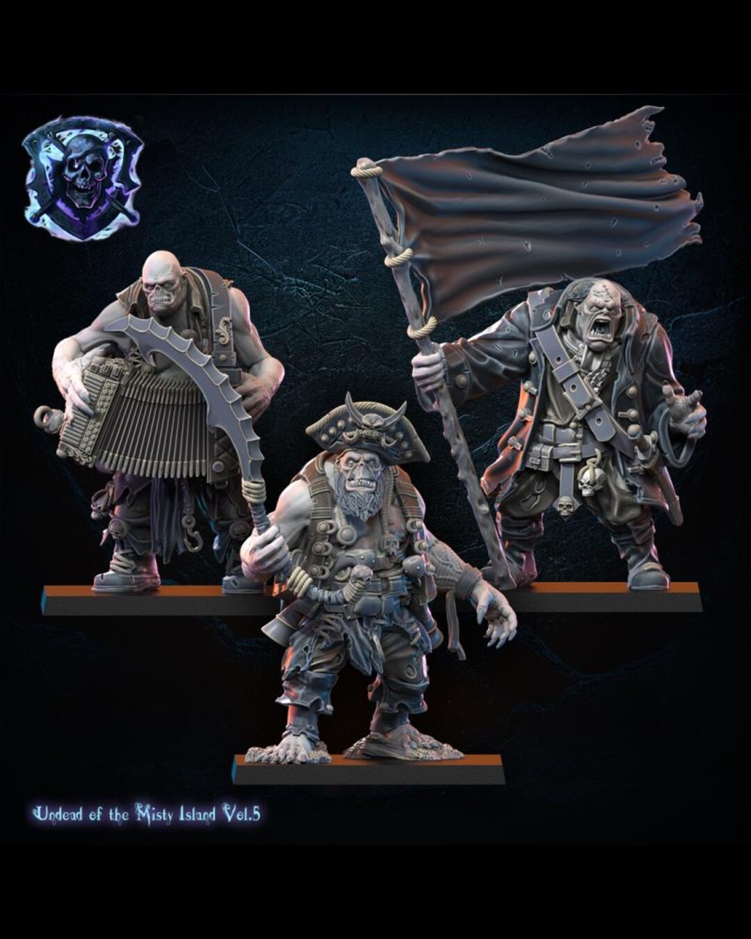 Sea Ogre Regiment - Undead Pirates (lost Kingdom Miniatures) - Etsy
