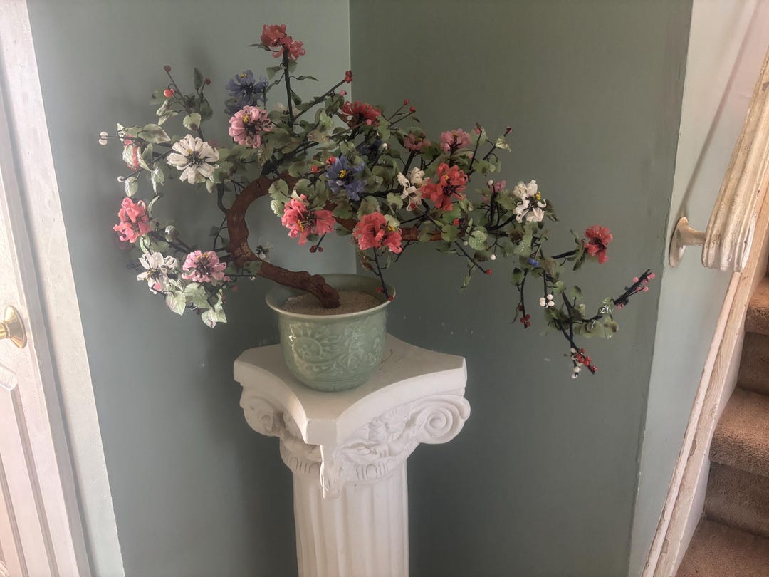 Antique Large Peking Glass Tree With Caledon Pot - Etsy