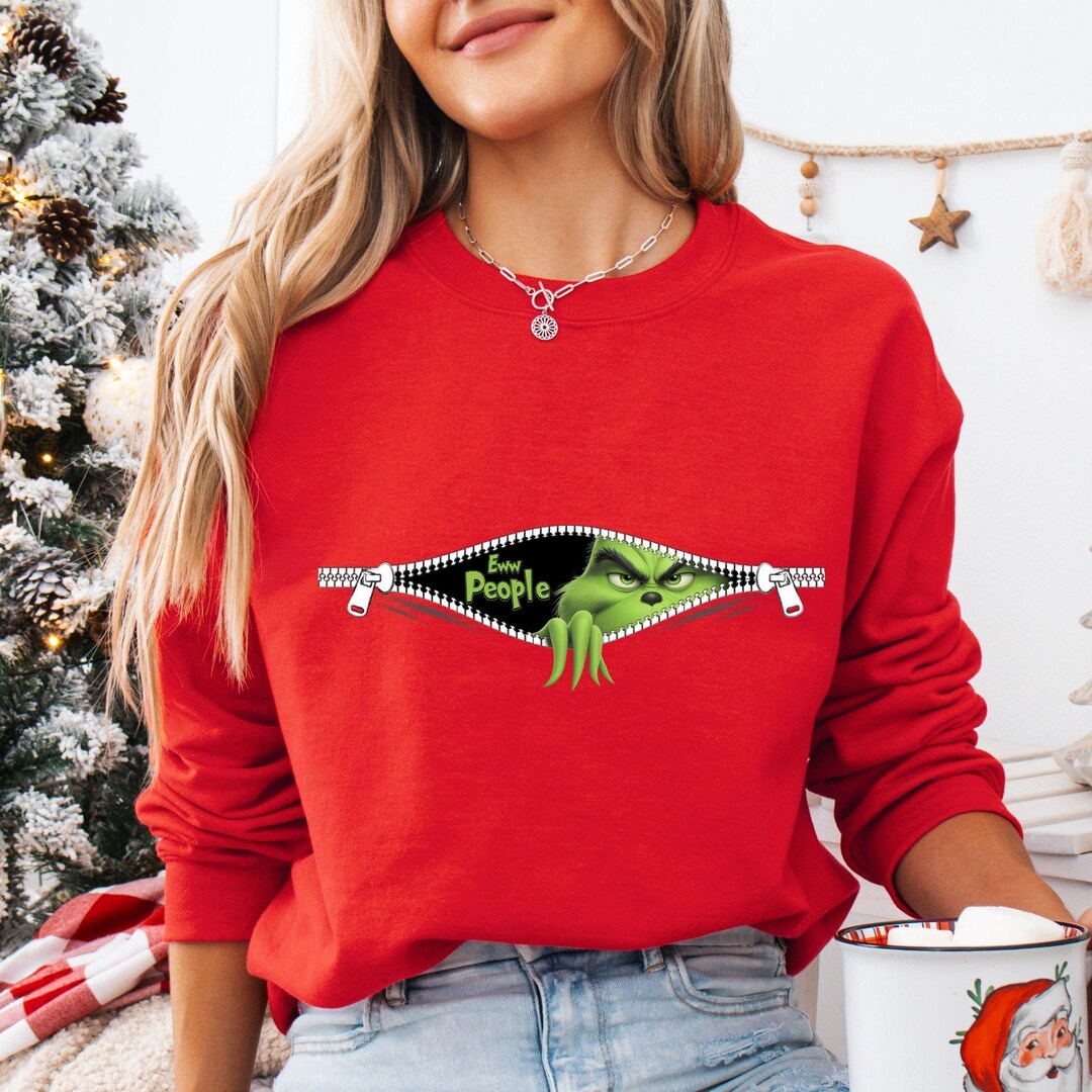 Eww People Grinch Sweatshirt, Funny Christmas Sweatshirt, Christmas ...