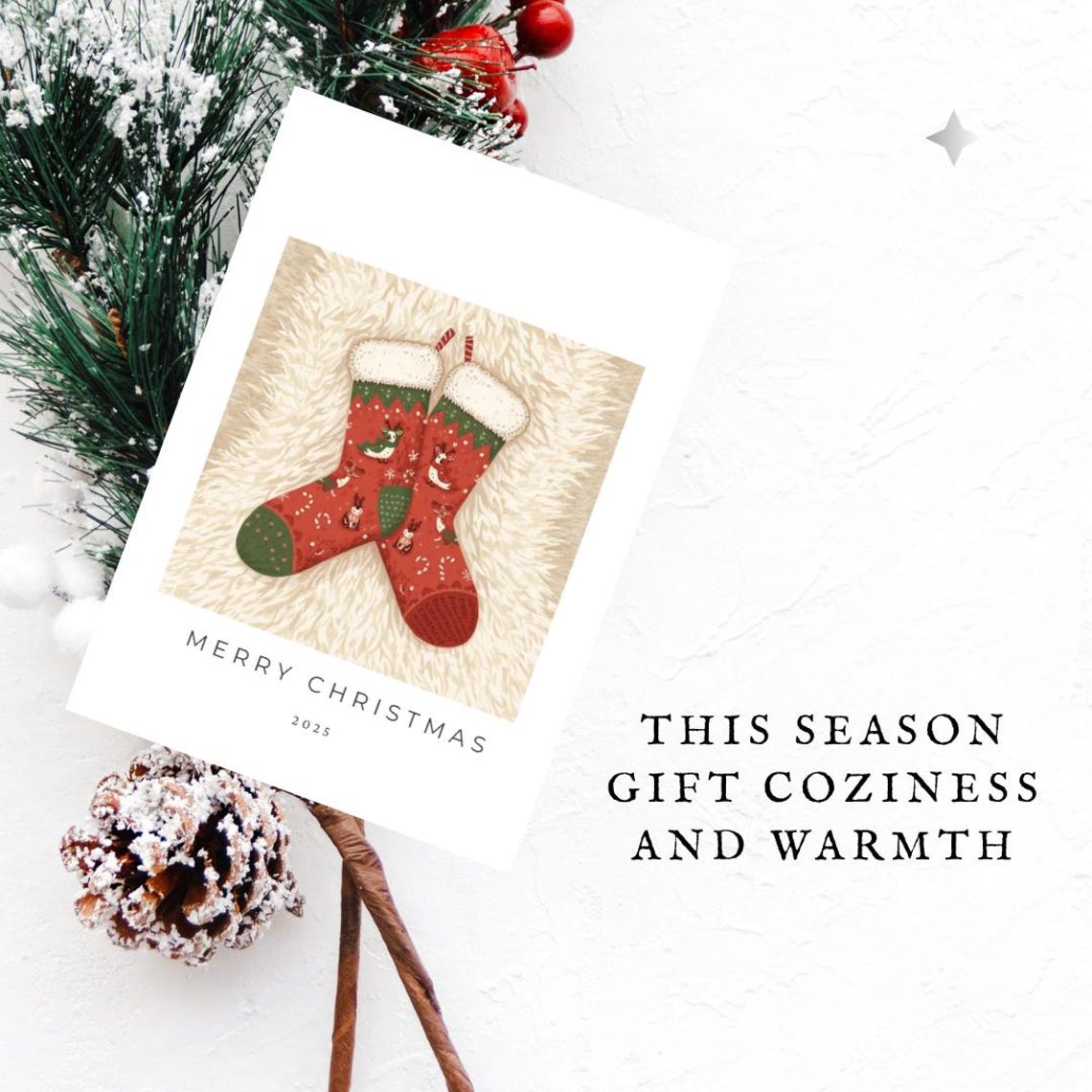 Christmas Stockings - Christmas Card Printable – Husband Christmas Card ...