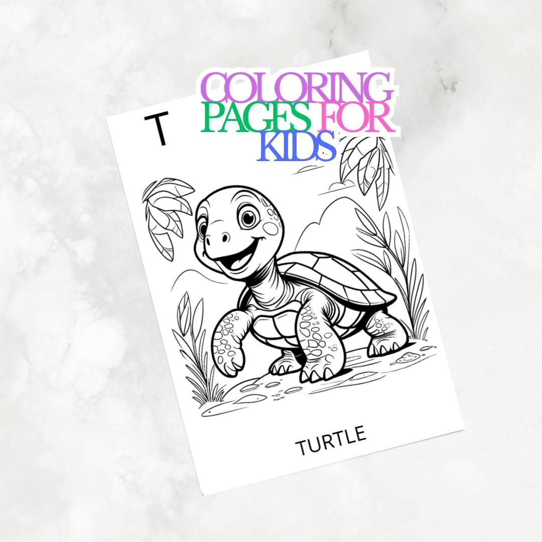 Animal Alphabet Coloring Pages: Learn Letters & Words (A4 Printable PDF ...