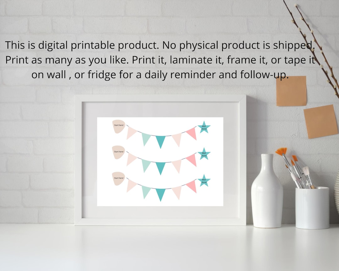 Boho Sticker Chart Printable A4 • Kids Reward Chart • Editable Canva ...