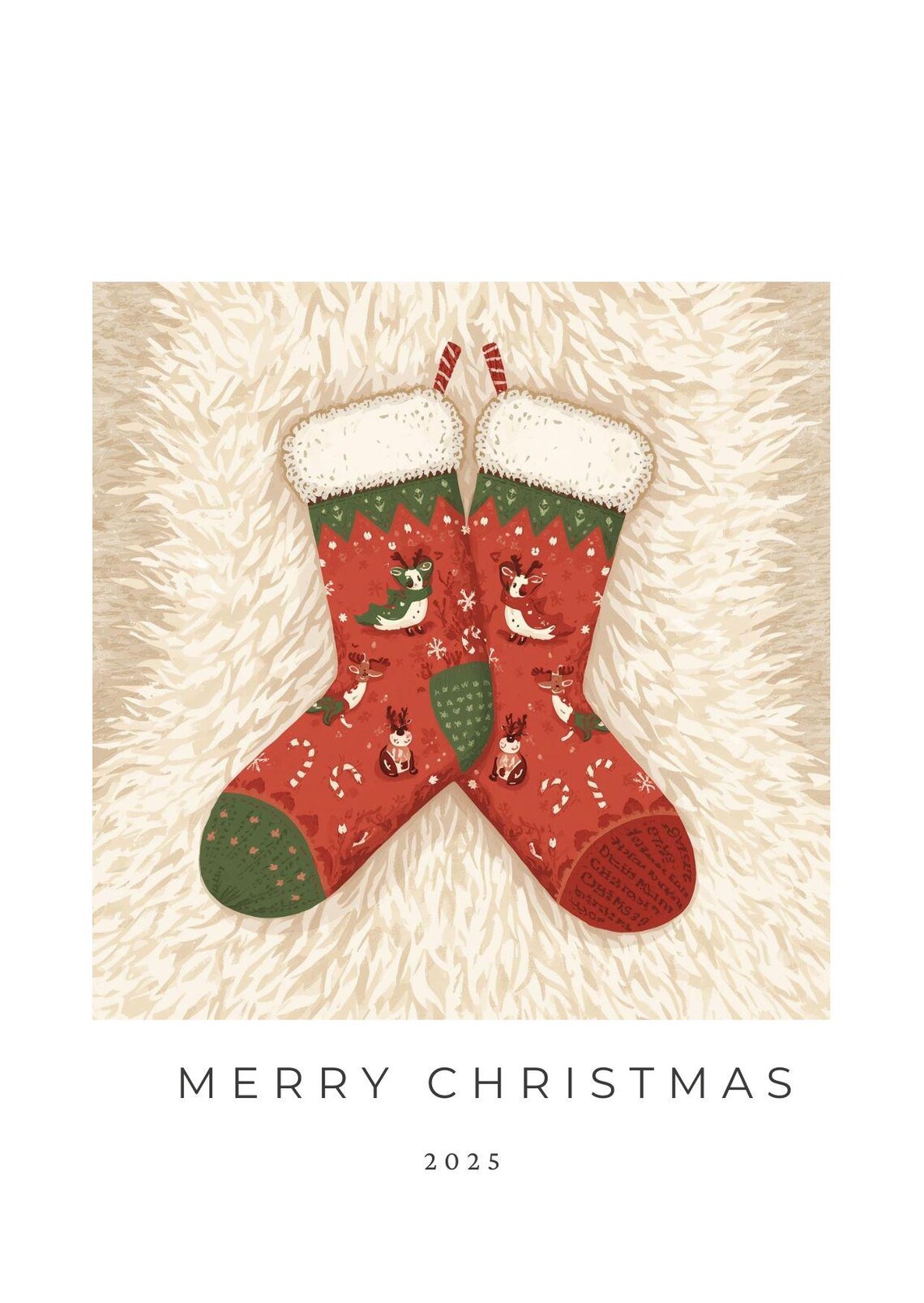 Christmas Stockings - Christmas Card Printable – Husband Christmas Card ...