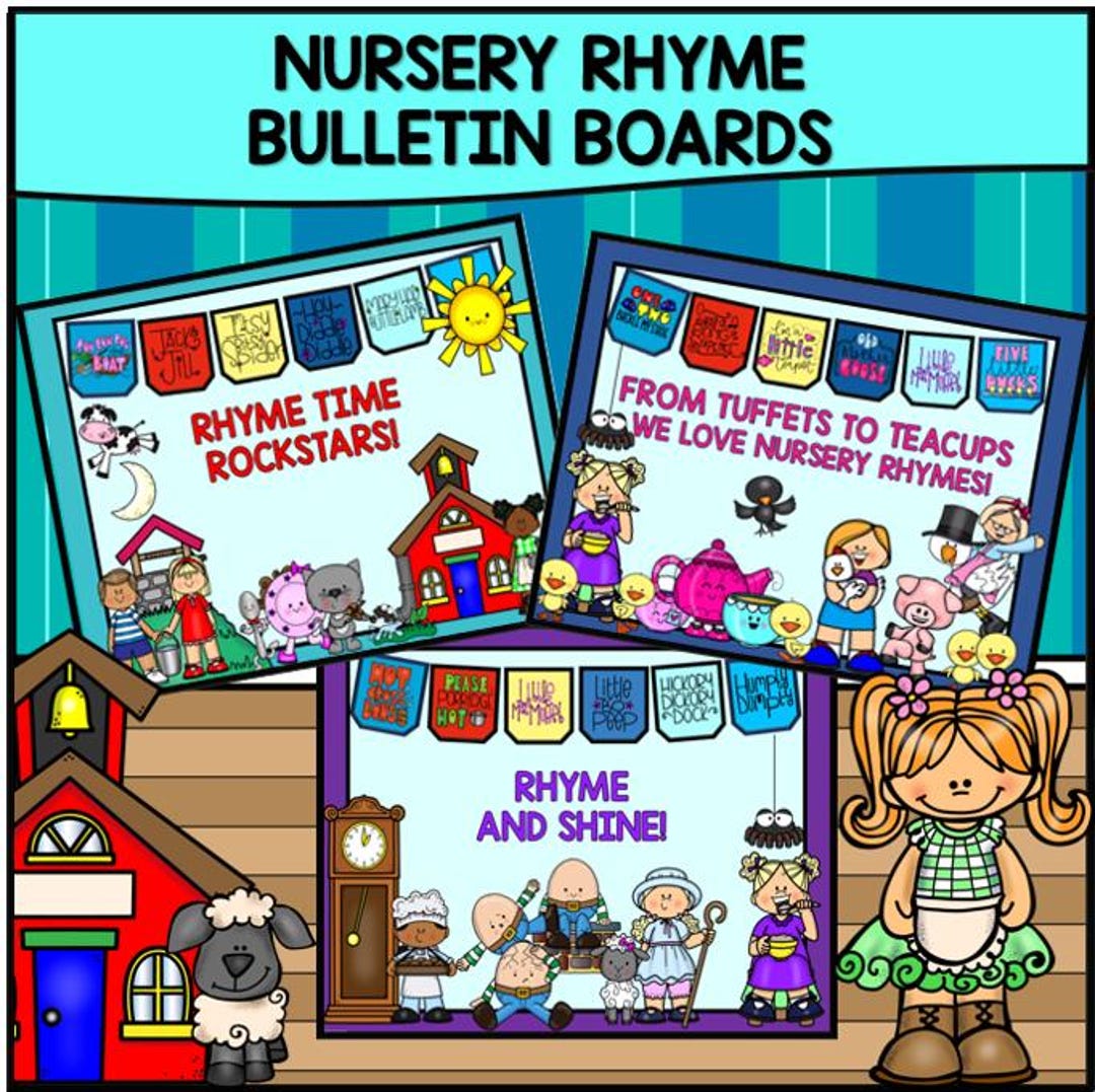 Nursery Rhyme Theme Classroom Decor Bulletin Board Set - Etsy UK