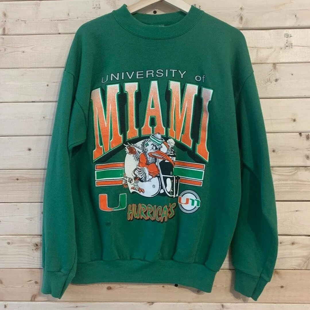 NCAA Miami Logo Mascot Sweatshirt T-shirt, NCAA Miami Logo Shirt ...