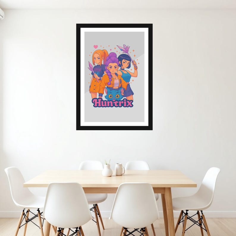 Huntrix Anime Girls Team | Digital Download PNG & JPG | Cartoon ...