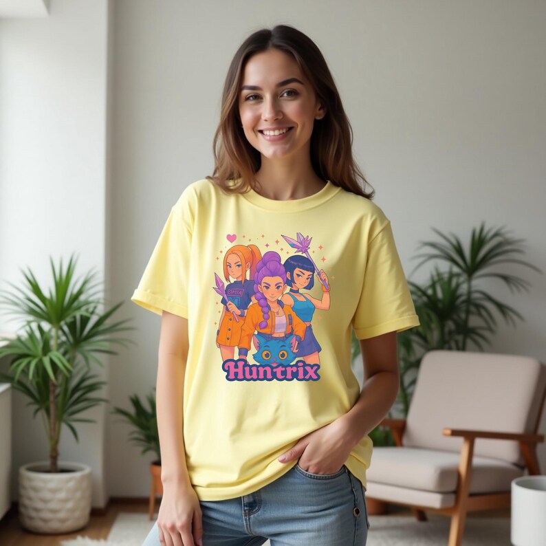 Huntrix Anime Girls Team | Digital Download PNG & JPG | Cartoon ...