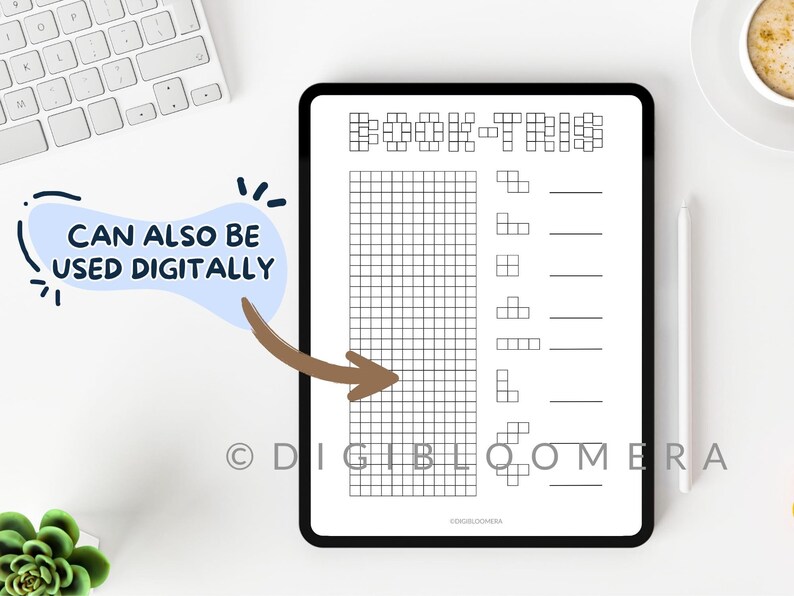 Book-tris Tracker | Printable Reading Journal Page - Etsy