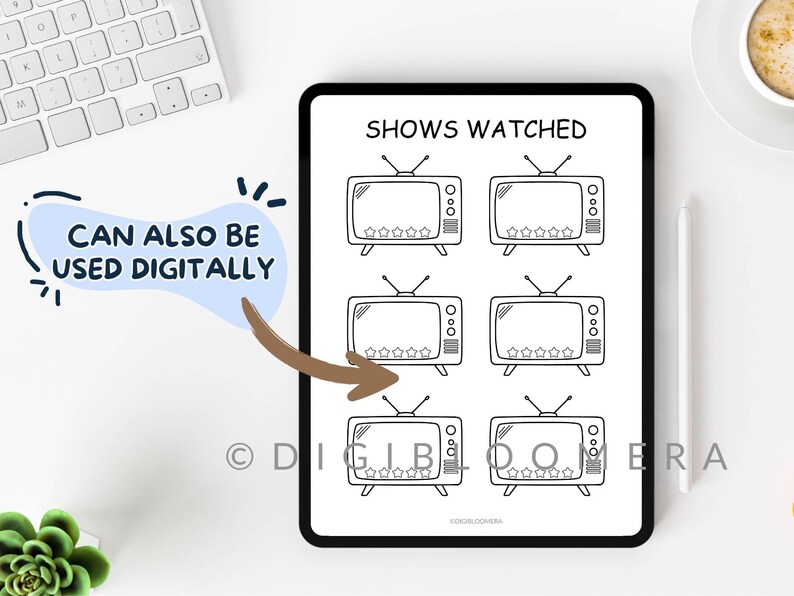 Shows Watched Tracker | Printable Journal Page | Track TV Series - Etsy