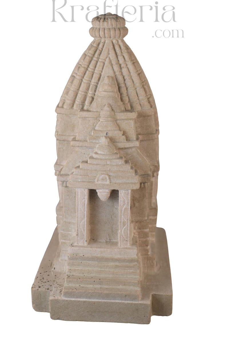 Miniature Sandstone Hindu Temple Replica: Indian Architecture Décor ...