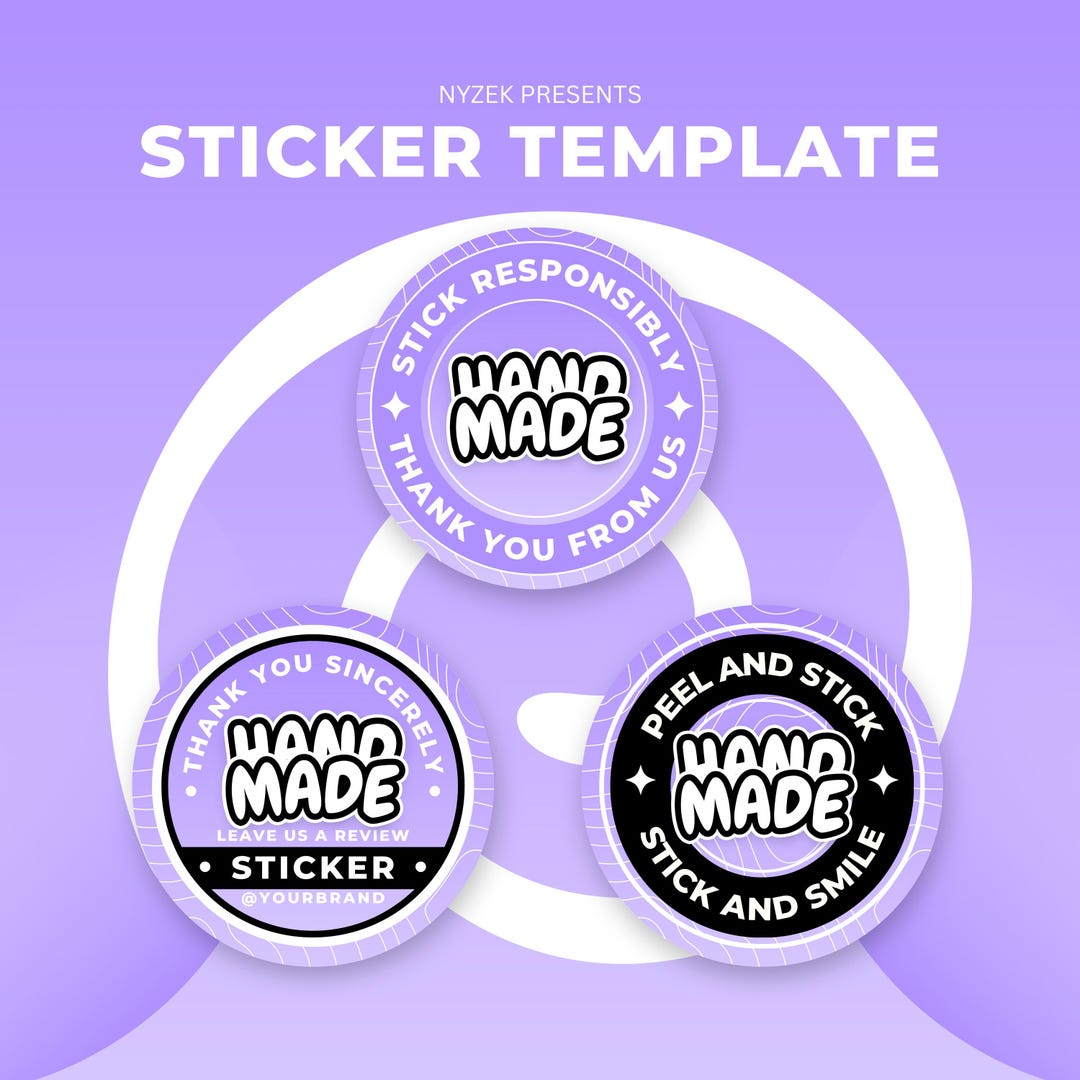 Stickershop | Sticker Label Template Canva Templates for Stickers and ...