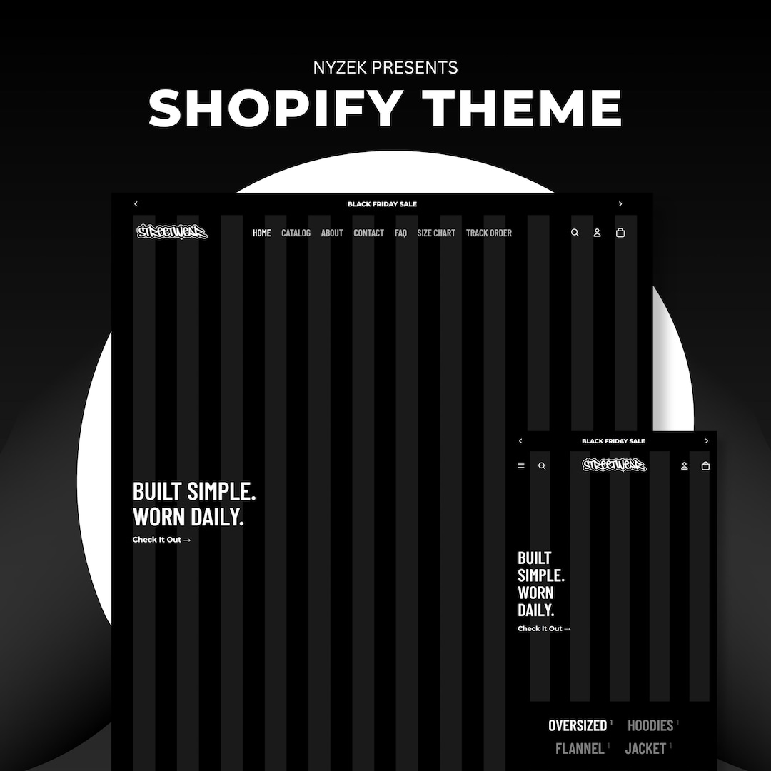 Streetwear | Shopify Theme Website Template for Shirts and Minimalistic ...