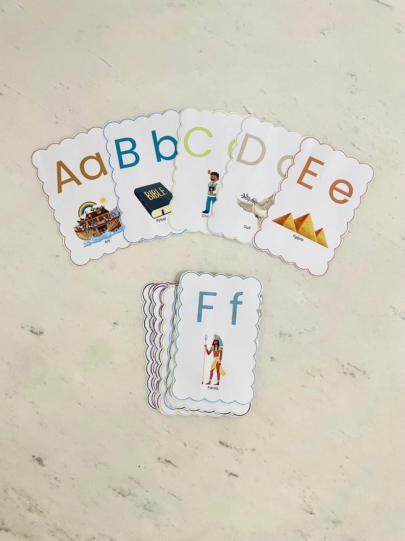 Christian ABC Flashcards for Kids: Bible Alphabet Learning (PDF ...