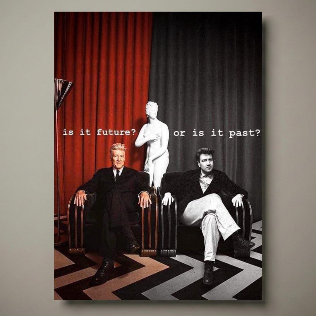 Lynchian Wall Art Print, Surreal Quote Poster, Red Curtain Decor - Etsy