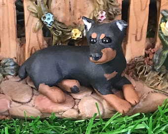 Polymer clay dog | Etsy