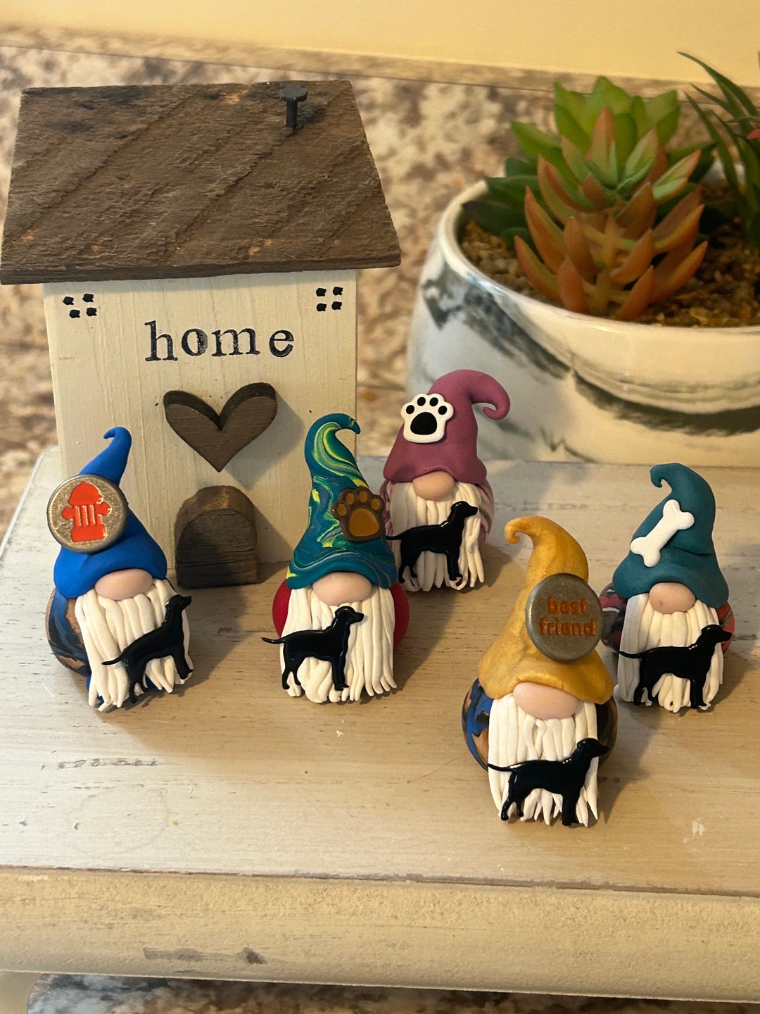 Black Lab Standing Gnome, Tiny Dog Gnome - Etsy