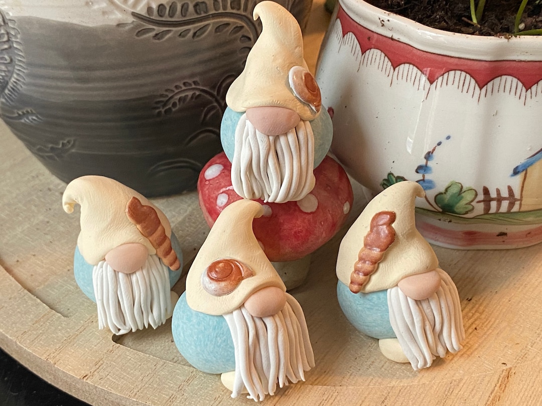 Muschel Gnome Strandzwerge Fimo Gnome - Etsy Österreich