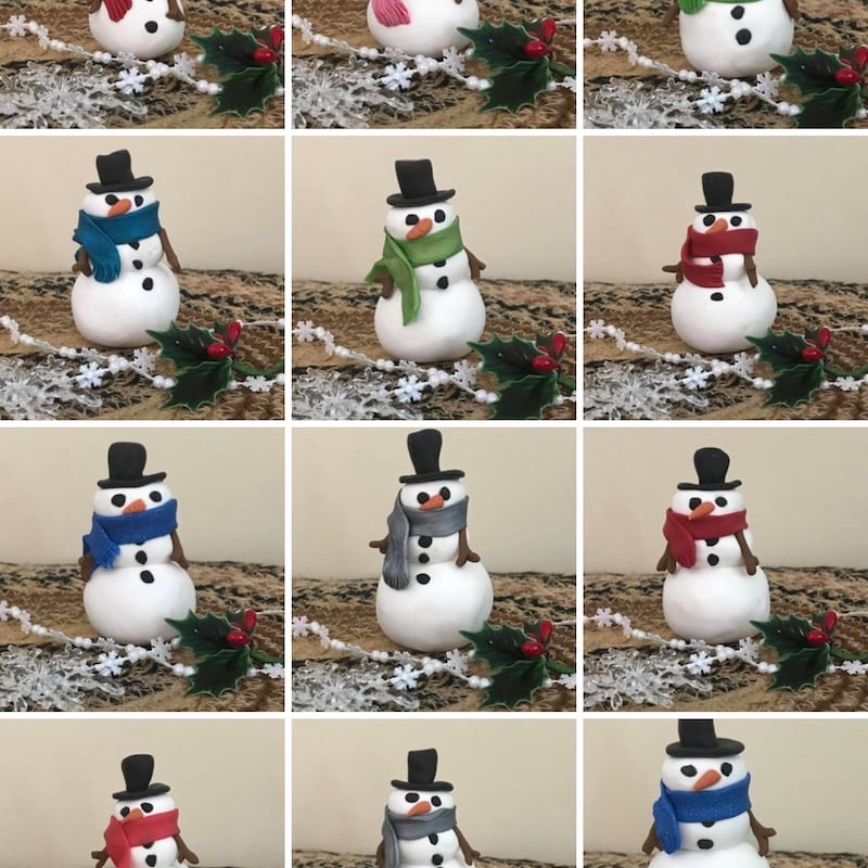 Miniature Snowman - Etsy