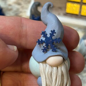 One Winter Snowflake Gnome ,clay Gnome Creations, Gnome, Surprise Gnome ...