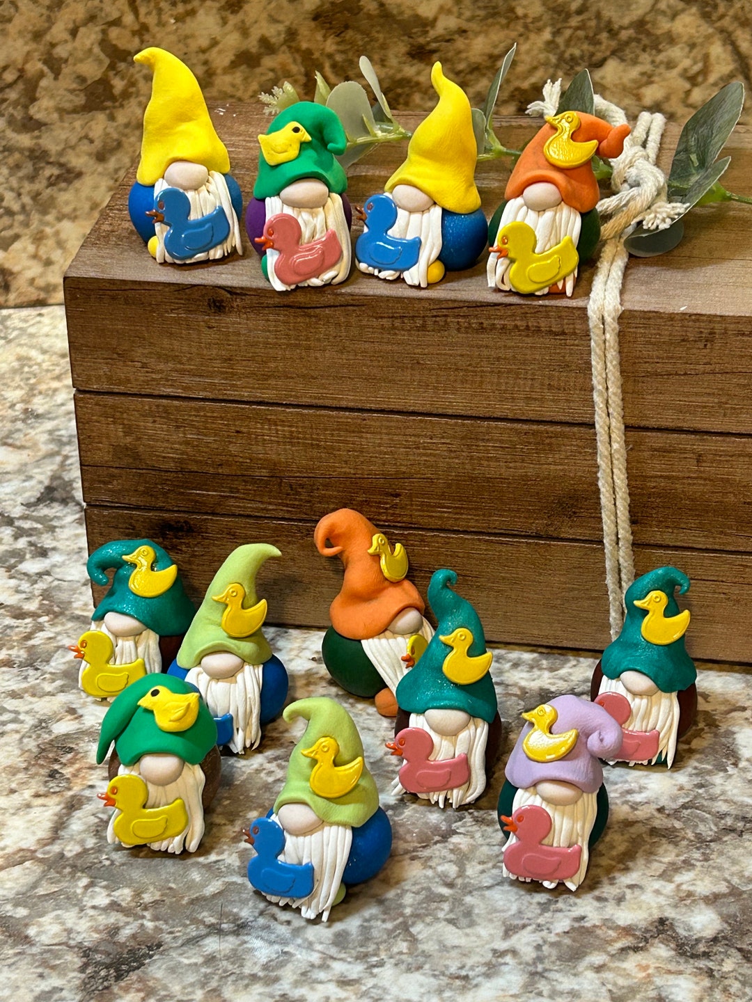 Little Polymer Clay Duck Duck Jeep Gnomes - Etsy