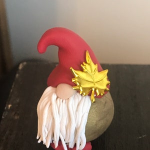 Fall Polymer Clay Leaf Gnome - Etsy