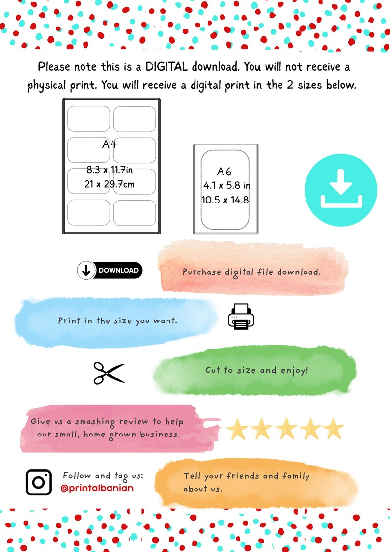 DIGITAL ONLY Albanian Alphabet Flashcards: ABC Learning, Shqip Print ...