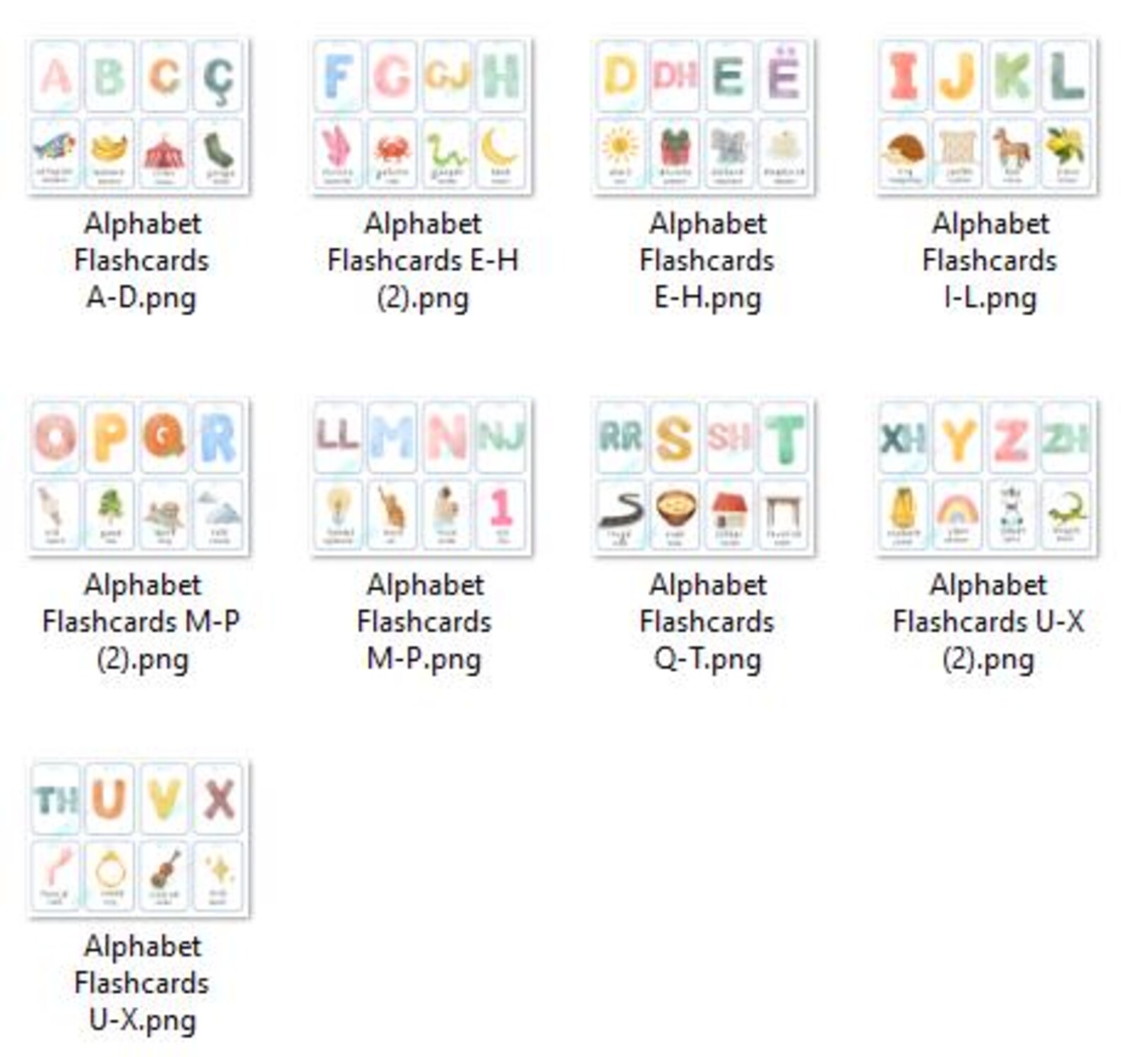 DIGITAL ONLY Albanian Alphabet Flashcards: ABC Learning, Shqip Print ...
