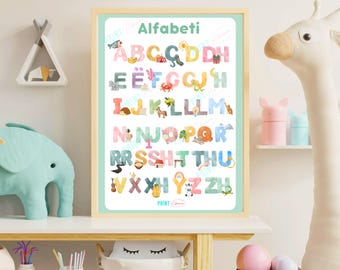 DIGITAL ONLY Albanian Alphabet Flashcards: ABC Learning, Shqip Print ...