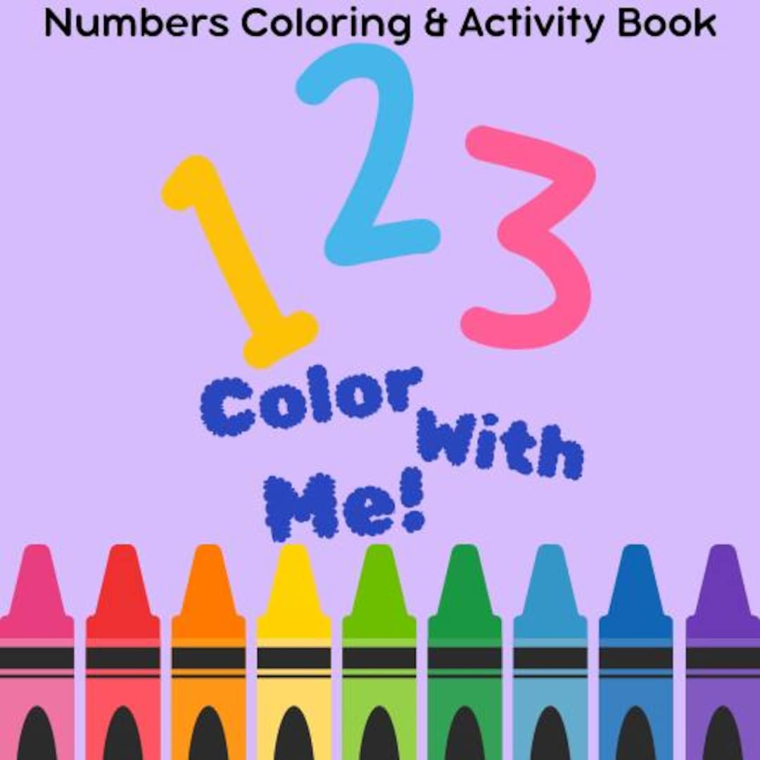 Numbers 1-10 Coloring Book | Kids Learning Printable (digital Download ...