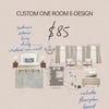 Pre-styled Living Room E-design PDF - Virtual Interior Design Service ...
