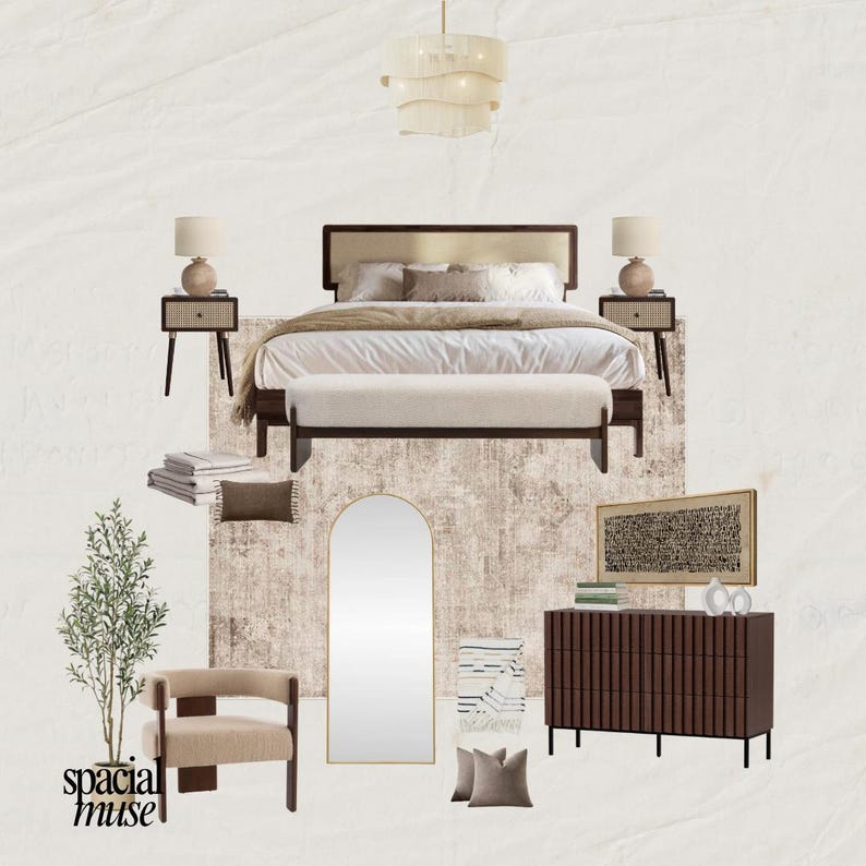 Custom E-design Mood Board + Floor Plan & Shopping List | Virtual ...