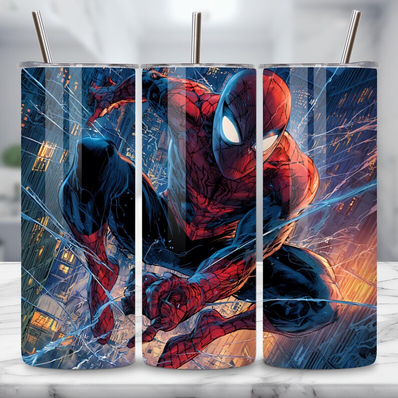 Red Superhero Tumbler Wrap PNG | 20oz Skinny Sublimation Design ...
