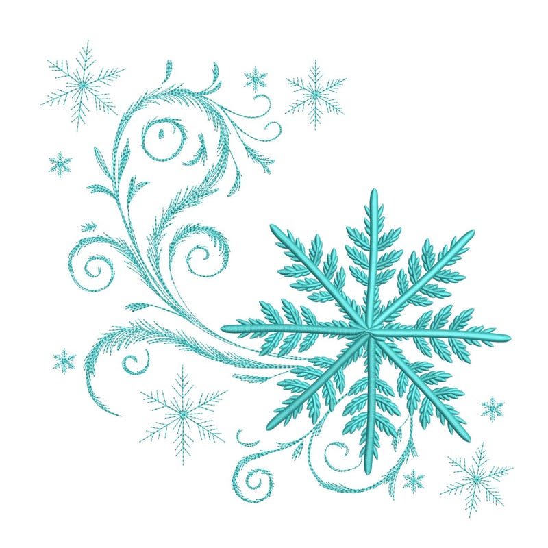 Snowflake Design Swirls - Etsy