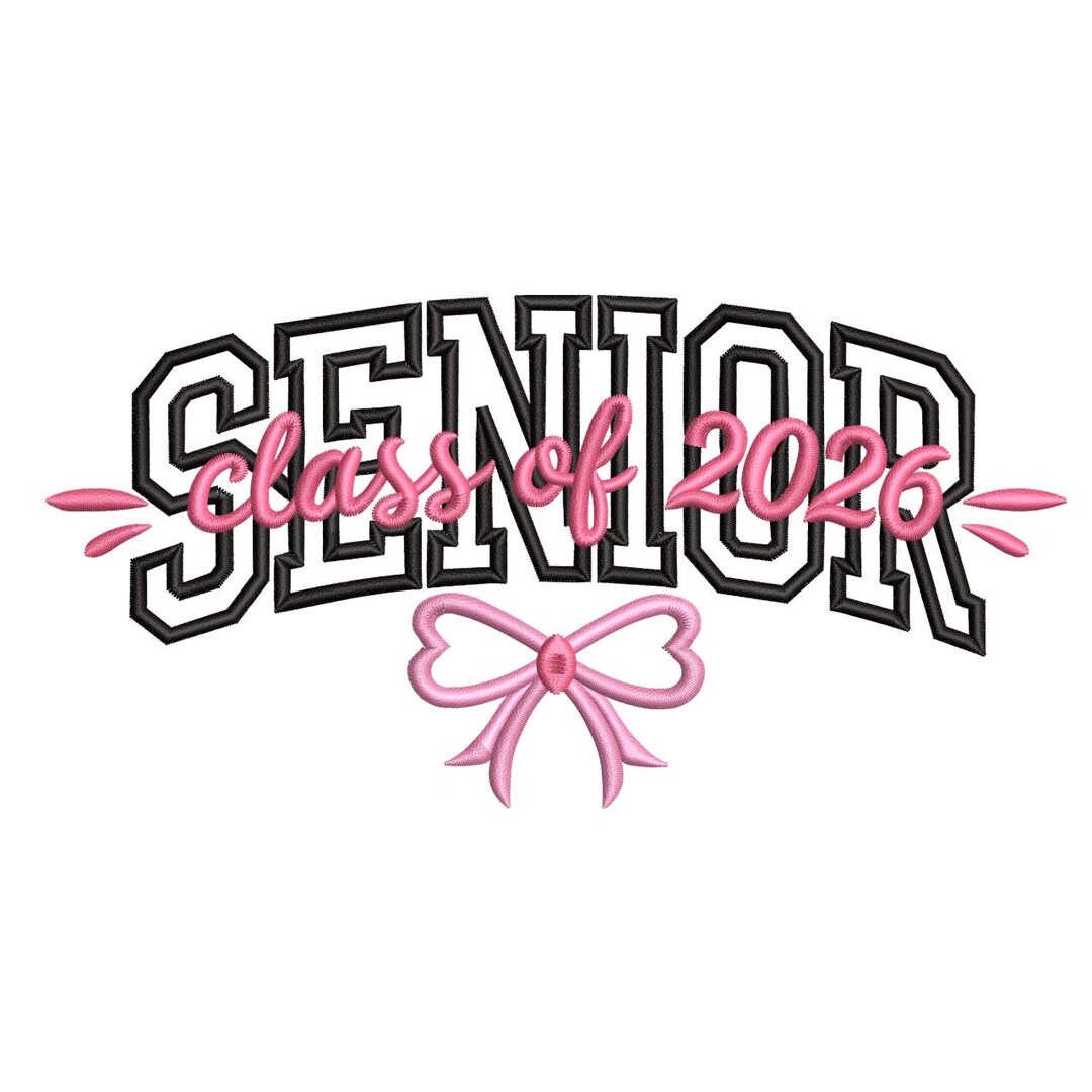 Senior Class of 2026 – Varsity Bow Graduation Patch - Etsy