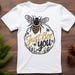 Just Bee You – Motivational Bee Embroidery Design - Etsy