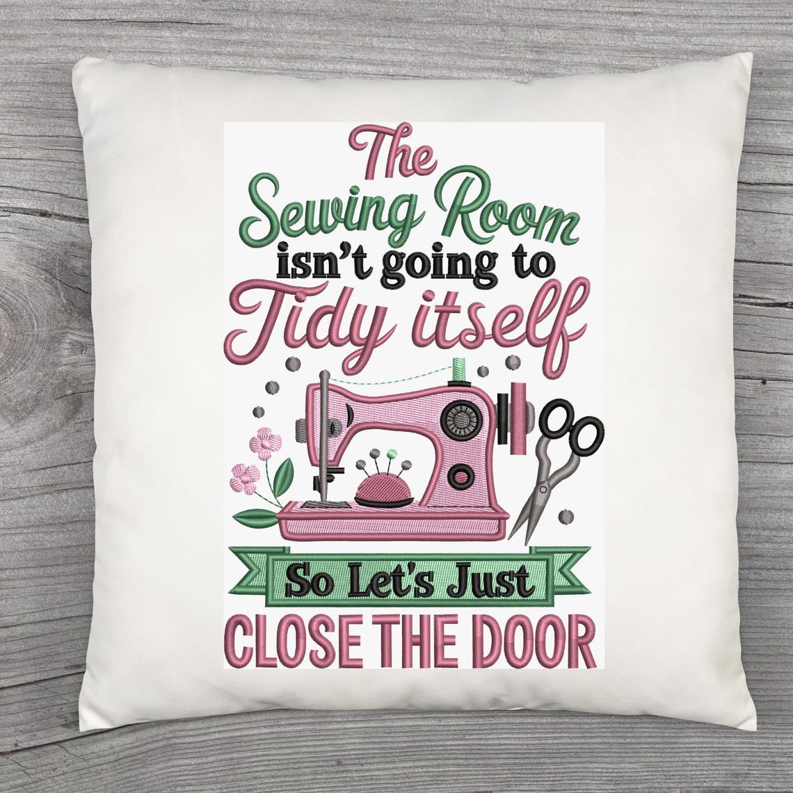 Sewing Room Quote – Funny Tidy Machine Embroidery Design - Etsy
