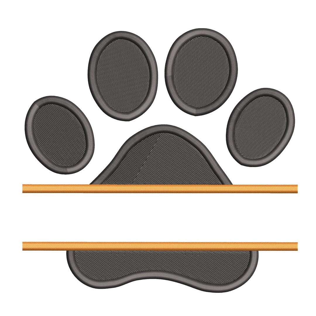 Blank Paw Print Patch – Customizable Embroidery Design - Etsy