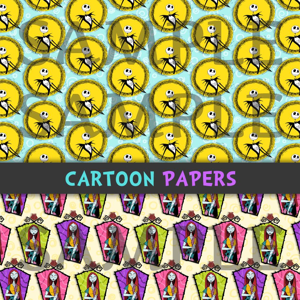 Nightmare Before Christmas Digital Paper Pack: Jack, Sally, Background ...