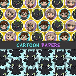 How to Train Your Dragon Digital Paper Pack: Party Decor, Scrapbooking ...