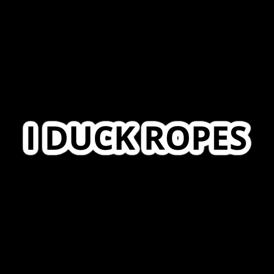 I DUCK ROPES STICKER - Etsy
