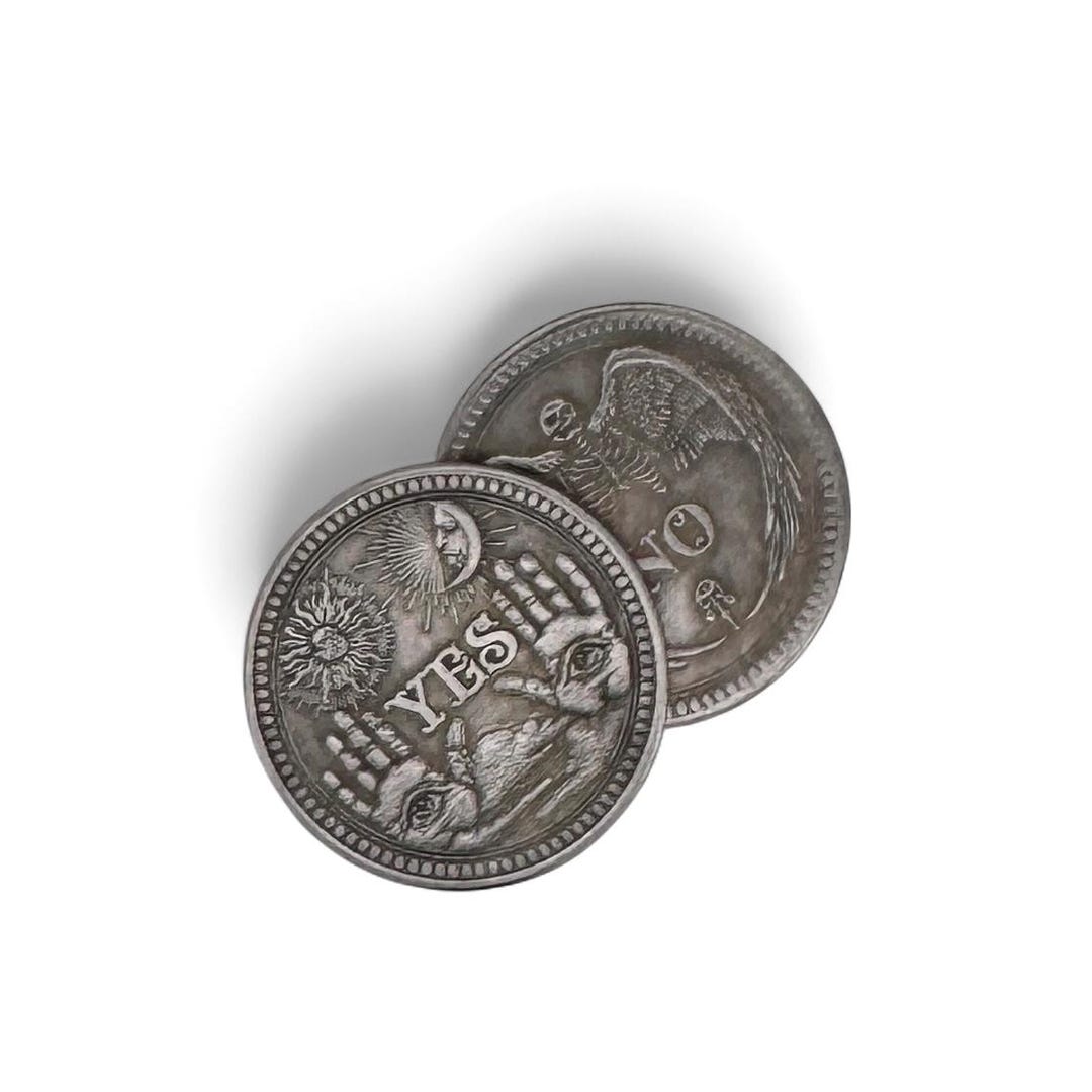 Yes or No Decision Coin: Divination Tool, Wicca Witchy Gift - Etsy