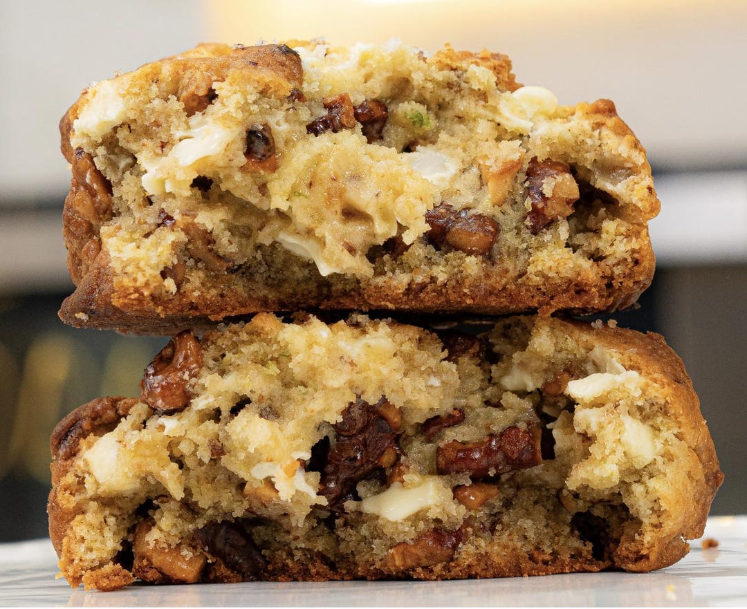 RECIPE- Gourmet Crunchy Lemon Nuts Cookie RECIPE, Thick Chunky New York ...