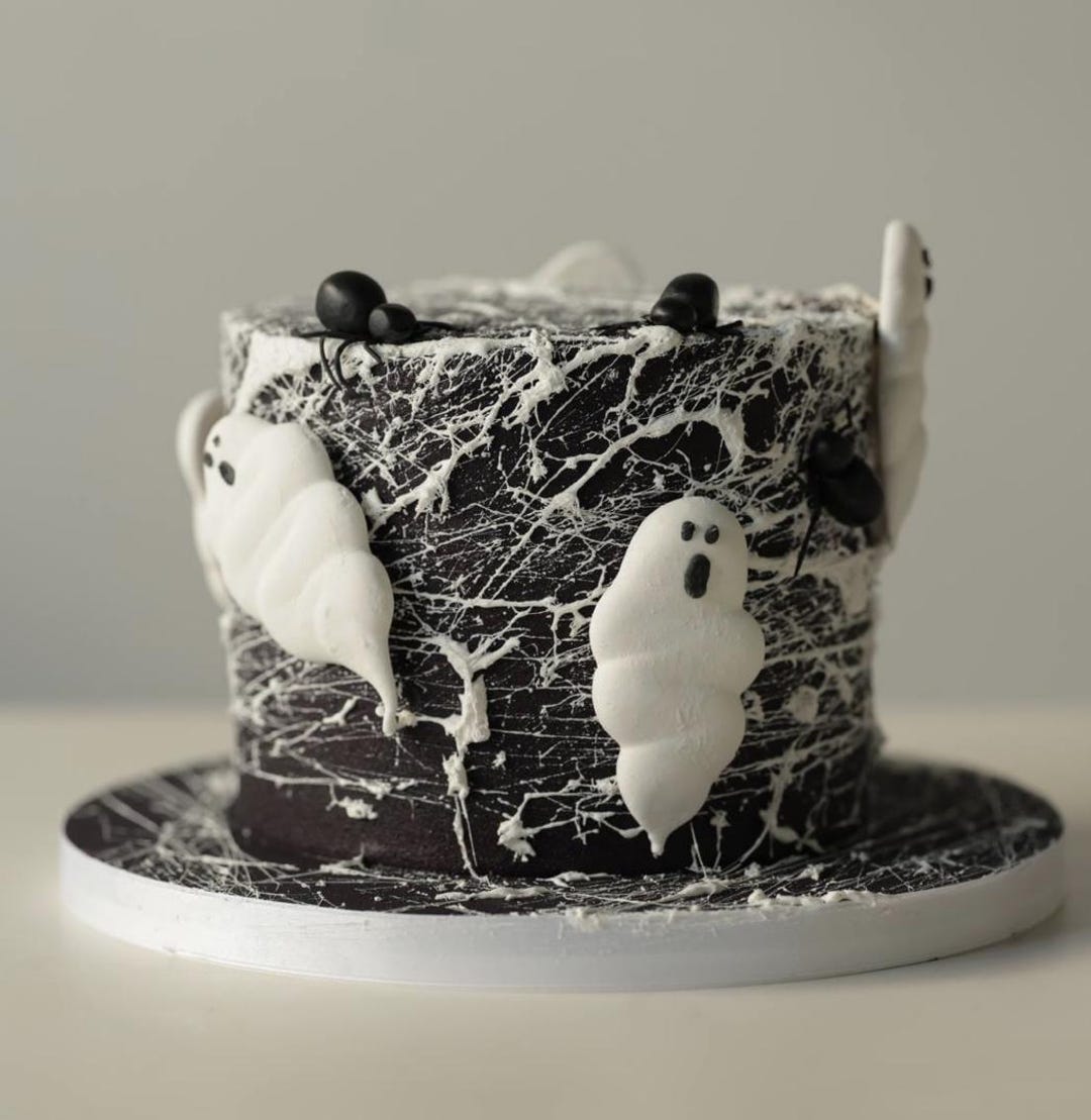 Ghost Marshmallow Recipe: Halloween Cake Decorations (digital Download ...