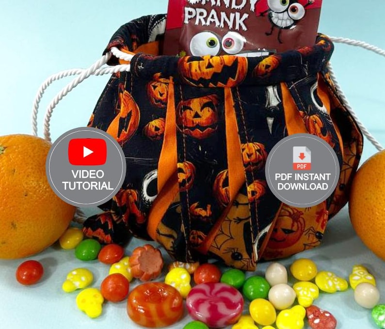Omiyage Candy Bag | PDF Sewing Pattern | Easy Beginner Drawstring Pouch ...