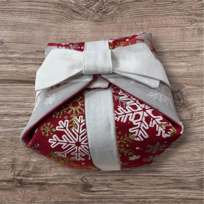 Christmas Gift Box PDF Pattern | Fabric Gift Wrap Sewing Tutorial ...