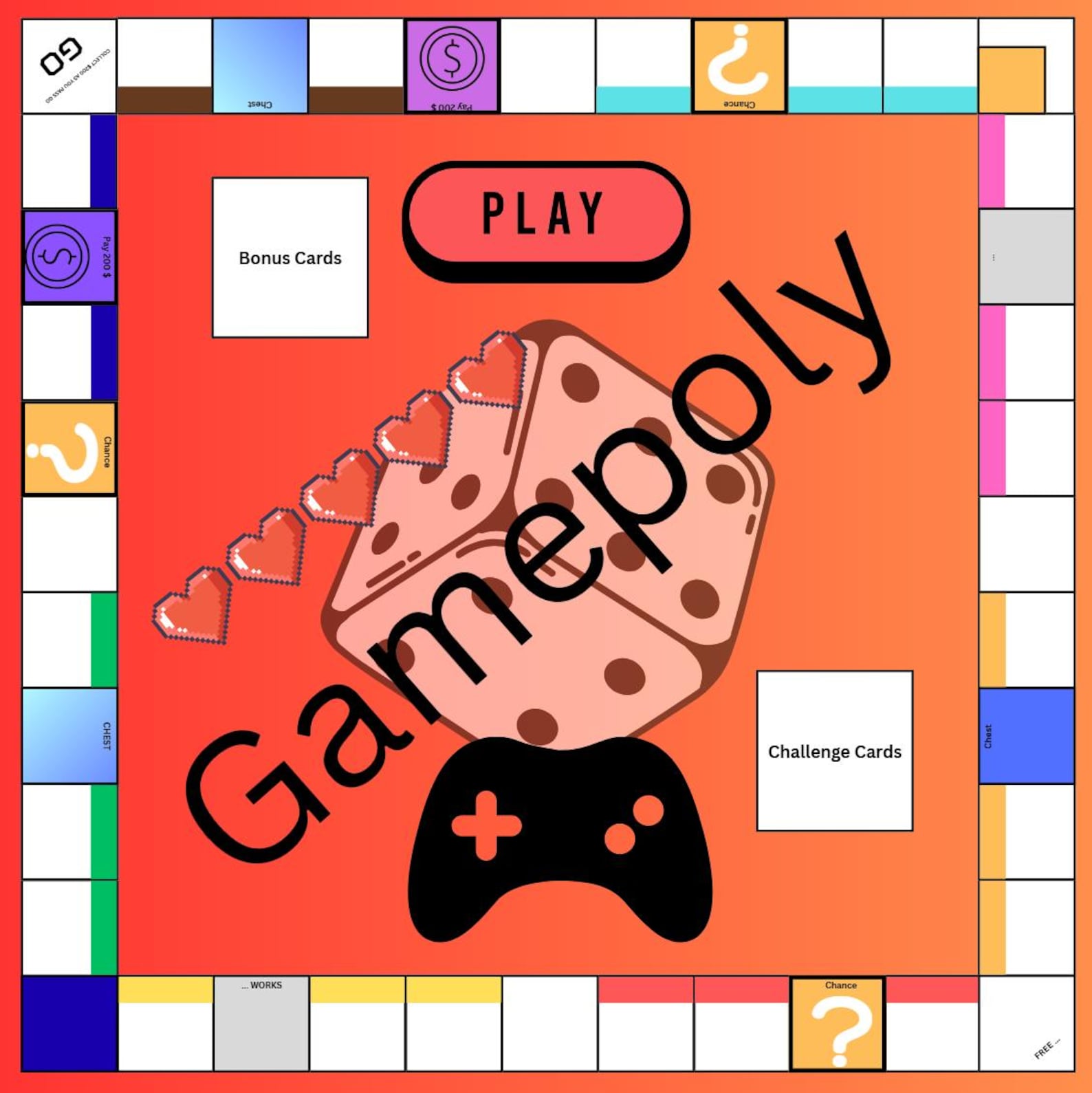 Editable Monopoly-style Game Board Templates | Kidsopoly, Schoolopoly ...