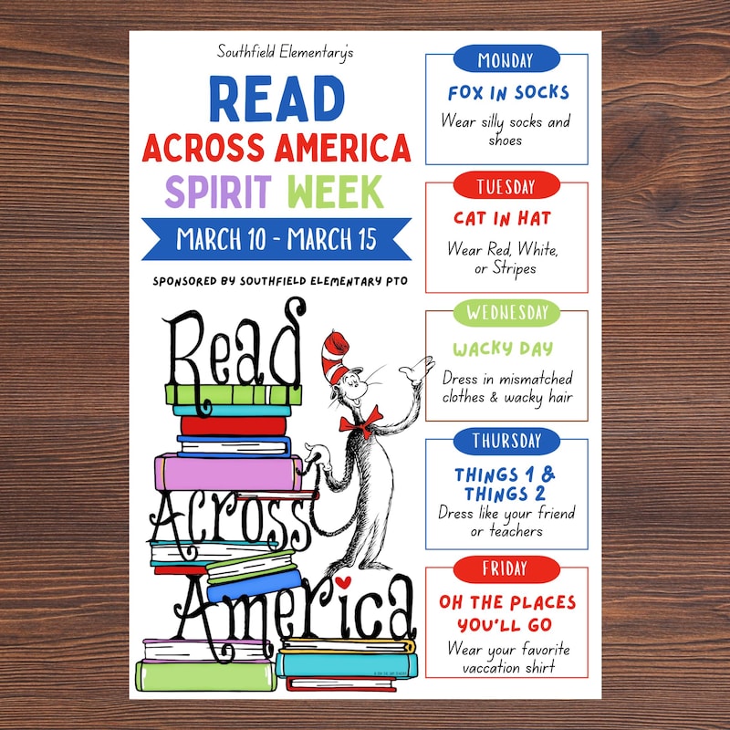 Dr Seuss Flyer - Etsy