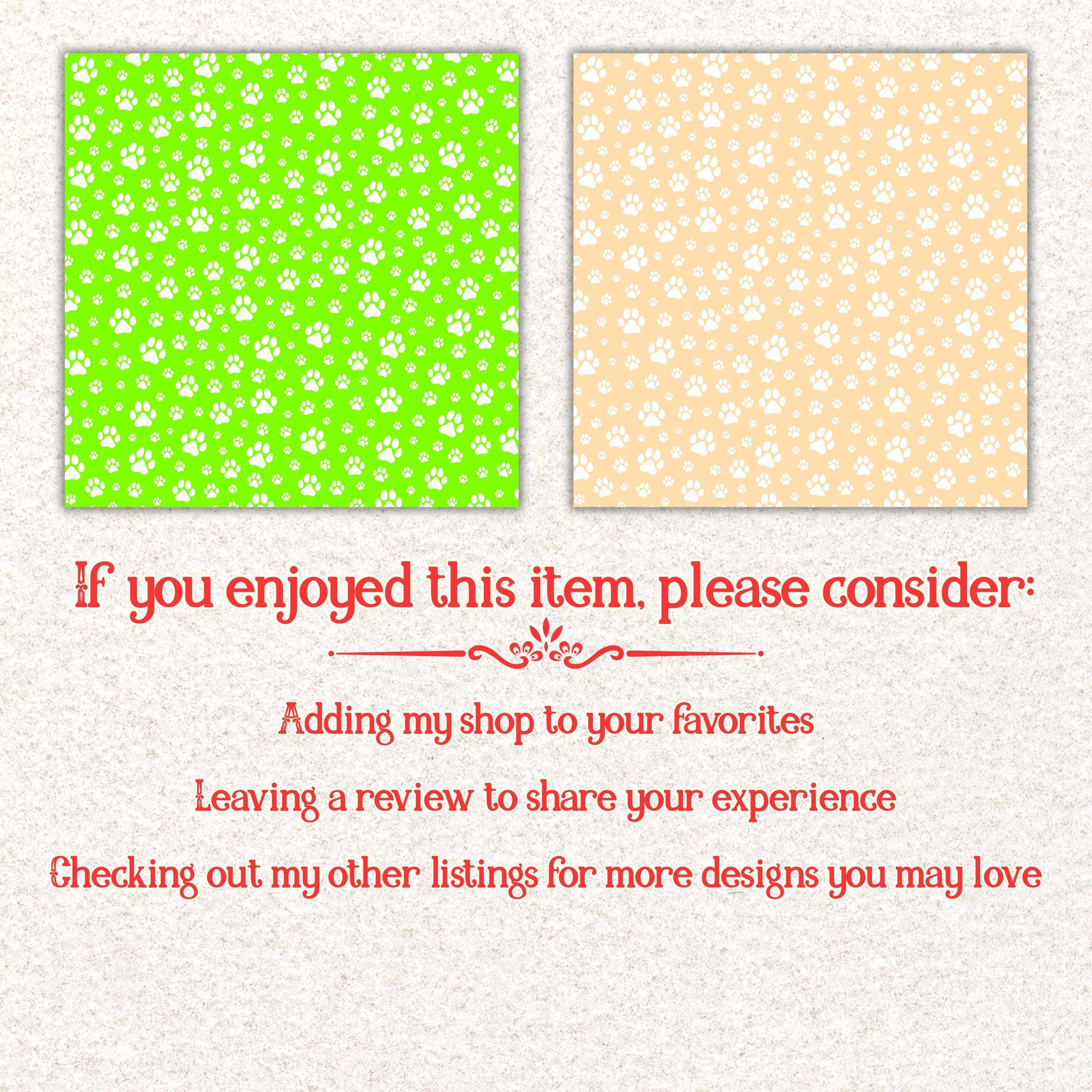 Paw Print Confetti Digital Paper Pack, 30 Fun Animal Printable ...