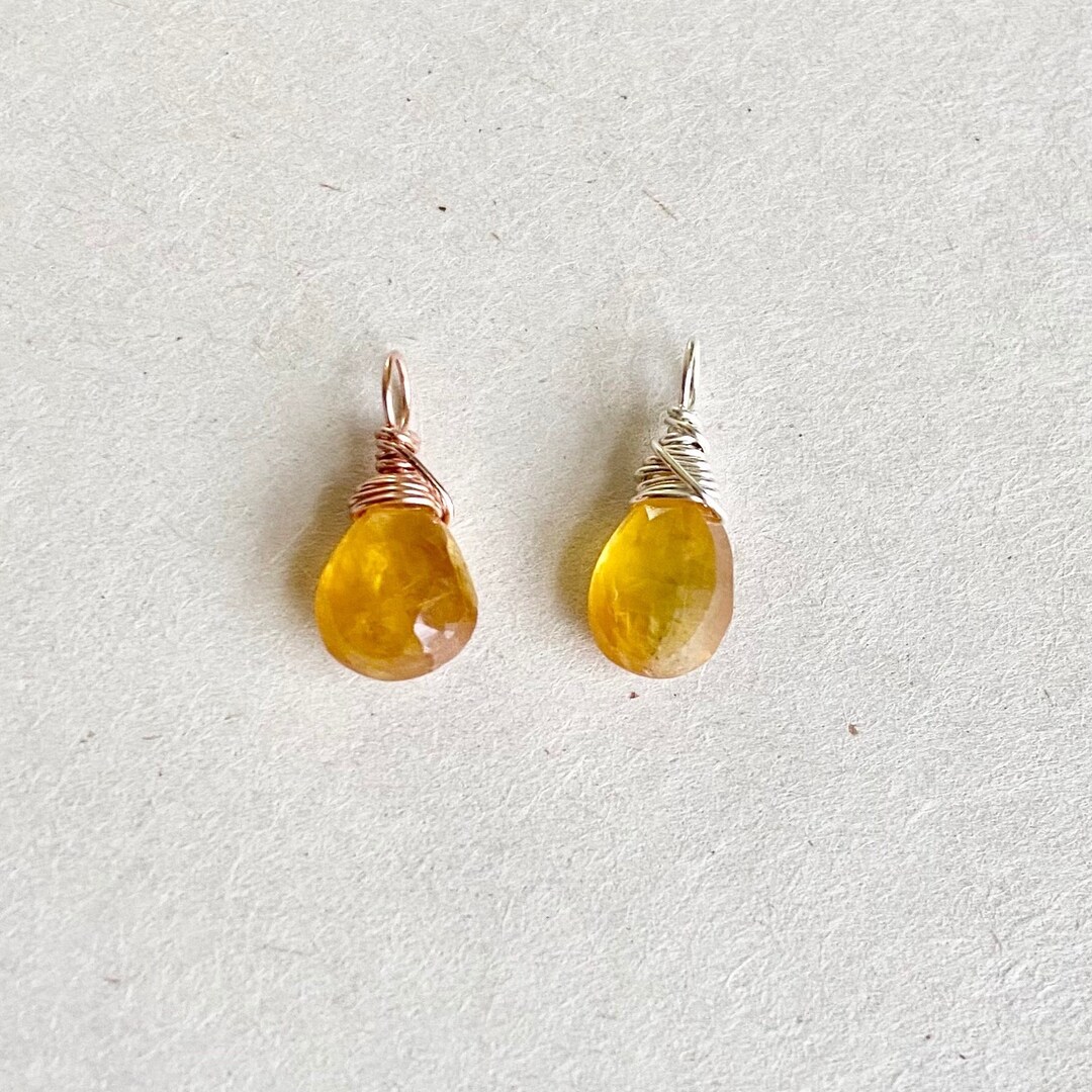Yellow Sapphire Gemstone Pendant | Ready to Use | Birthday Present Idea ...