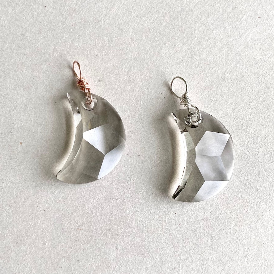 Swarovski Crescent Moon Pendant | Crystal Prism Suncatcher | DIY Sailor ...